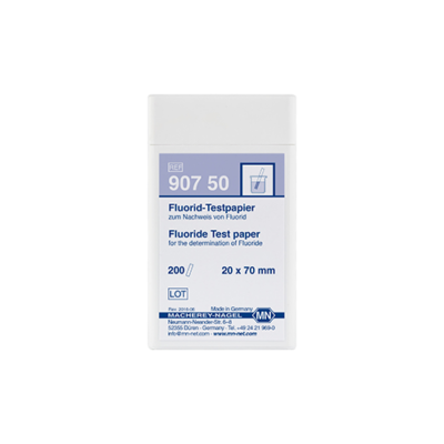 Papier test Fluorure, qualitatif (fluorure, 20 mg/L F⁻) – Tradetec